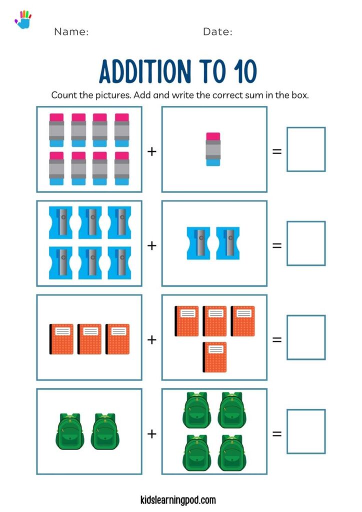 1st grade math word problems (Addition) - Shop Kids Learning Pod
